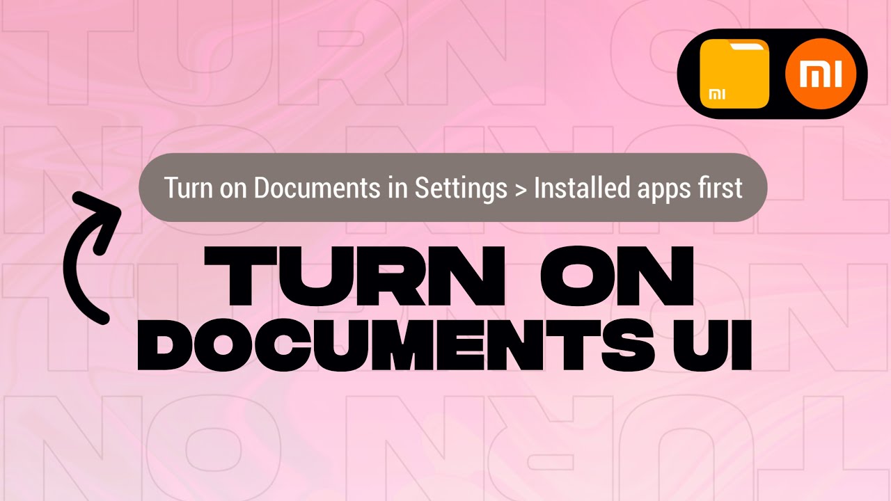 How to Enable Documents UI on Xiaomi Phones | Techy Nafiz - YouTube