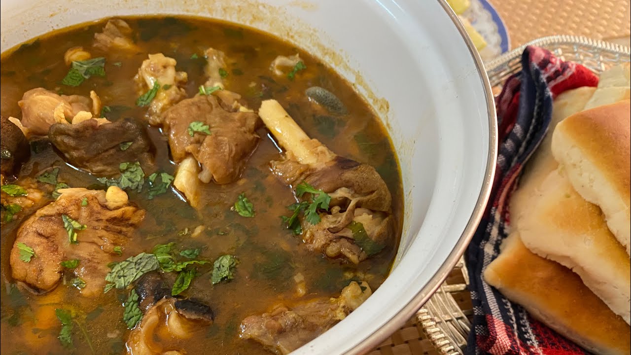 Hyderabadi Paaye Ki Nahari For 30 People | Indian Goat Feet Stew Recipe ...