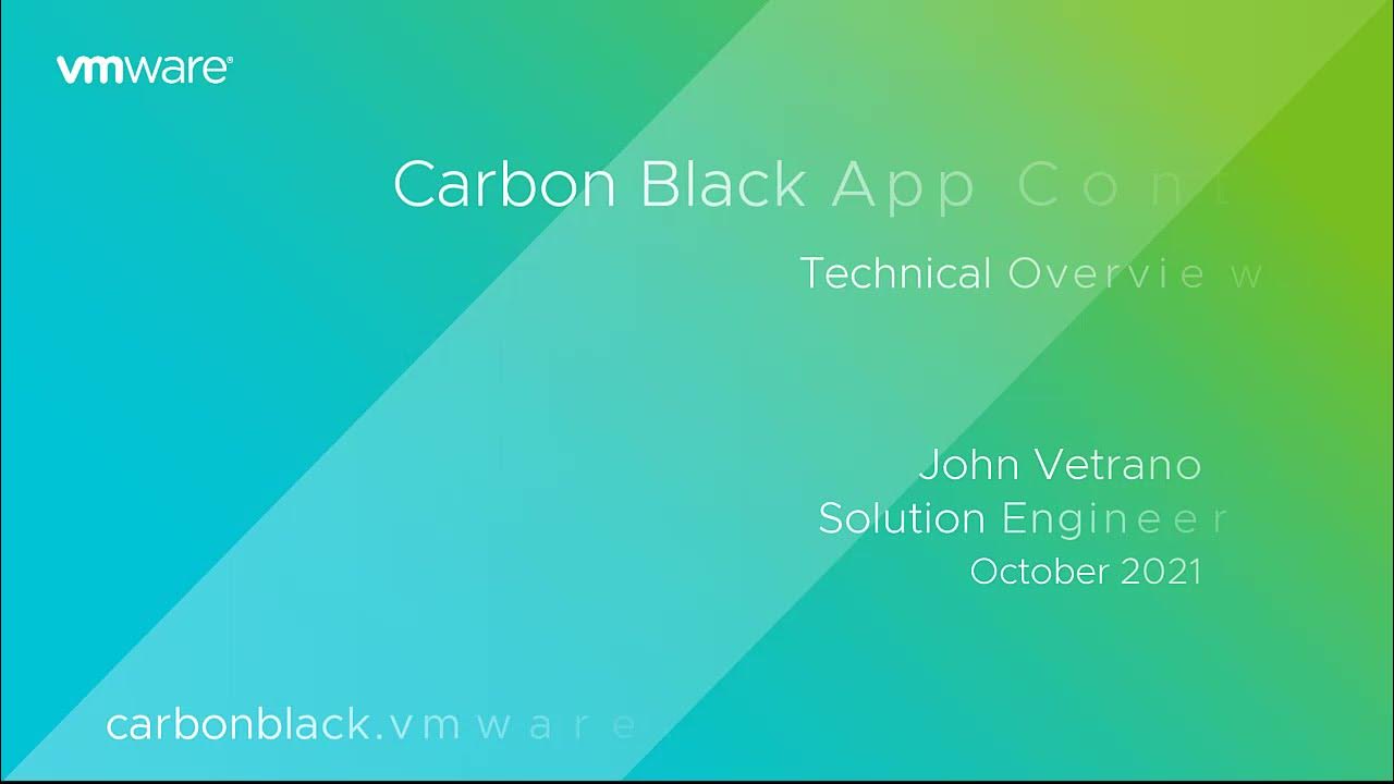 Carbon Black App Control Technical Overview Demo - YouTube
