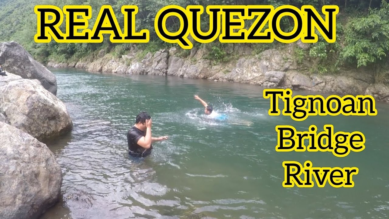 REAL Quezon Tignoan Bridge River, Crystal Clear, Napaka Ganda naman ...