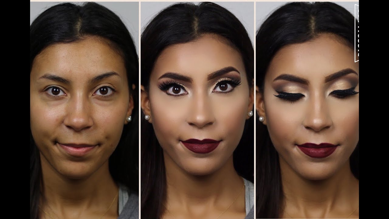 Golden Glam | Full Face| Client Makeup Tutorial - YouTube