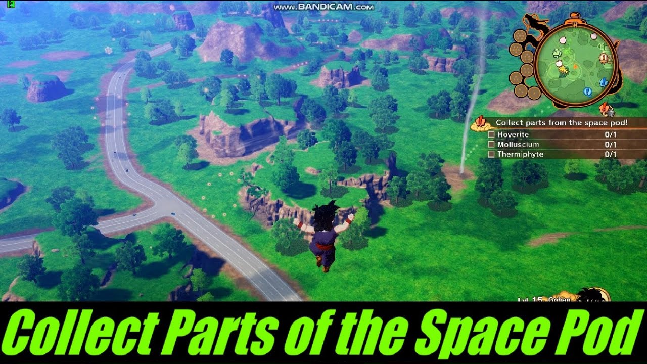 Dragonball Z Kakarot - Collect Parts of the Space Pod - YouTube