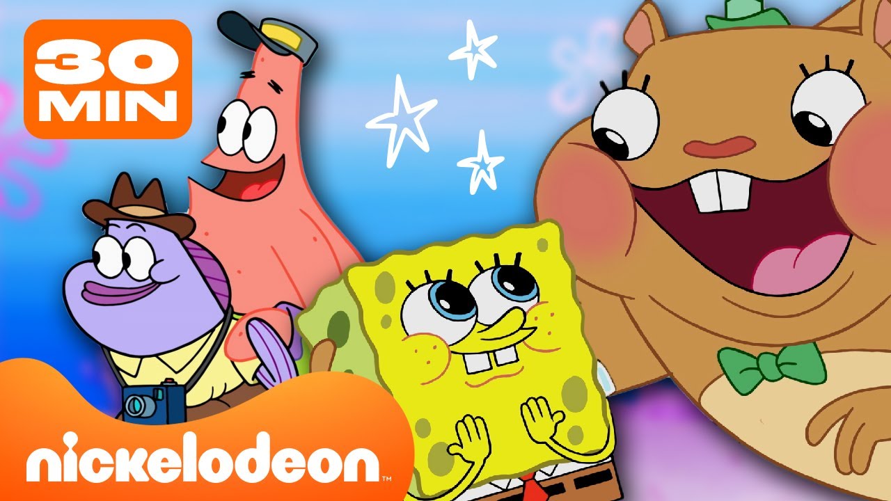 SpongeBob & Patrick Berteman dengan Ikan LAIN | Nickelodeon Bahasa ...