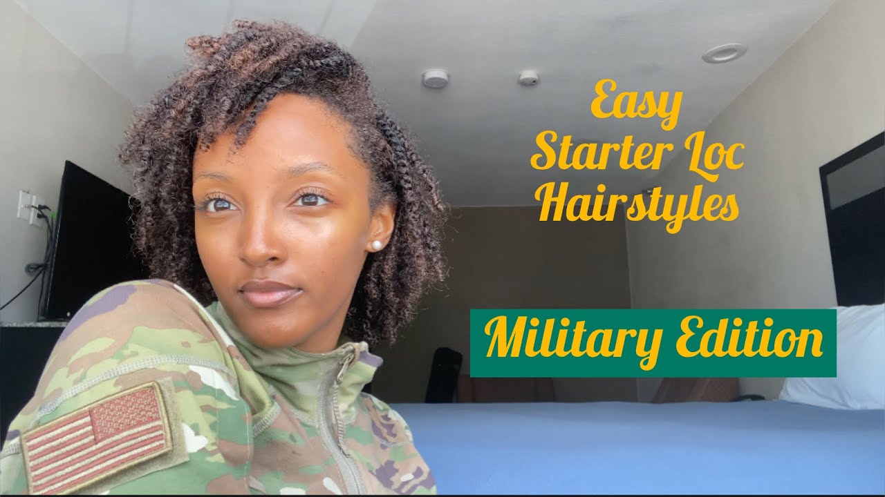 Easy Starter Loc Styles | Military Edition | #locs #starterlocs # ...