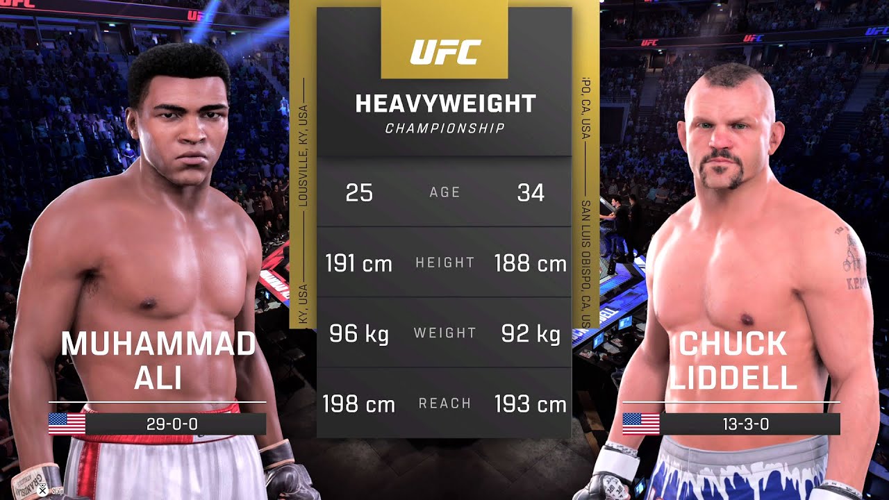 Muhammad Ali vs Chuck Liddell Full Fight - UFC 5 Fight Night - YouTube