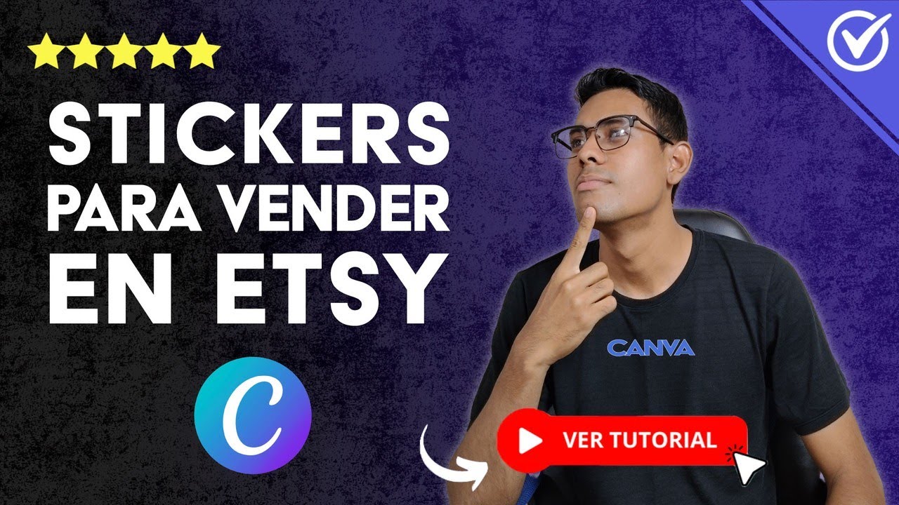 Cómo CREAR STICKERS en CANVA para VENDER en ETSY | 📈 Logra 1000 ...