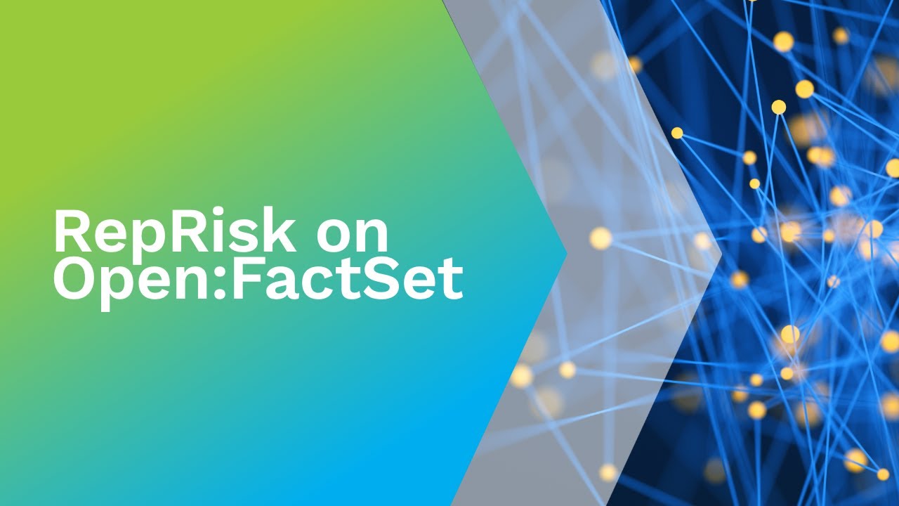 RepRisk on Open:FactSet - YouTube