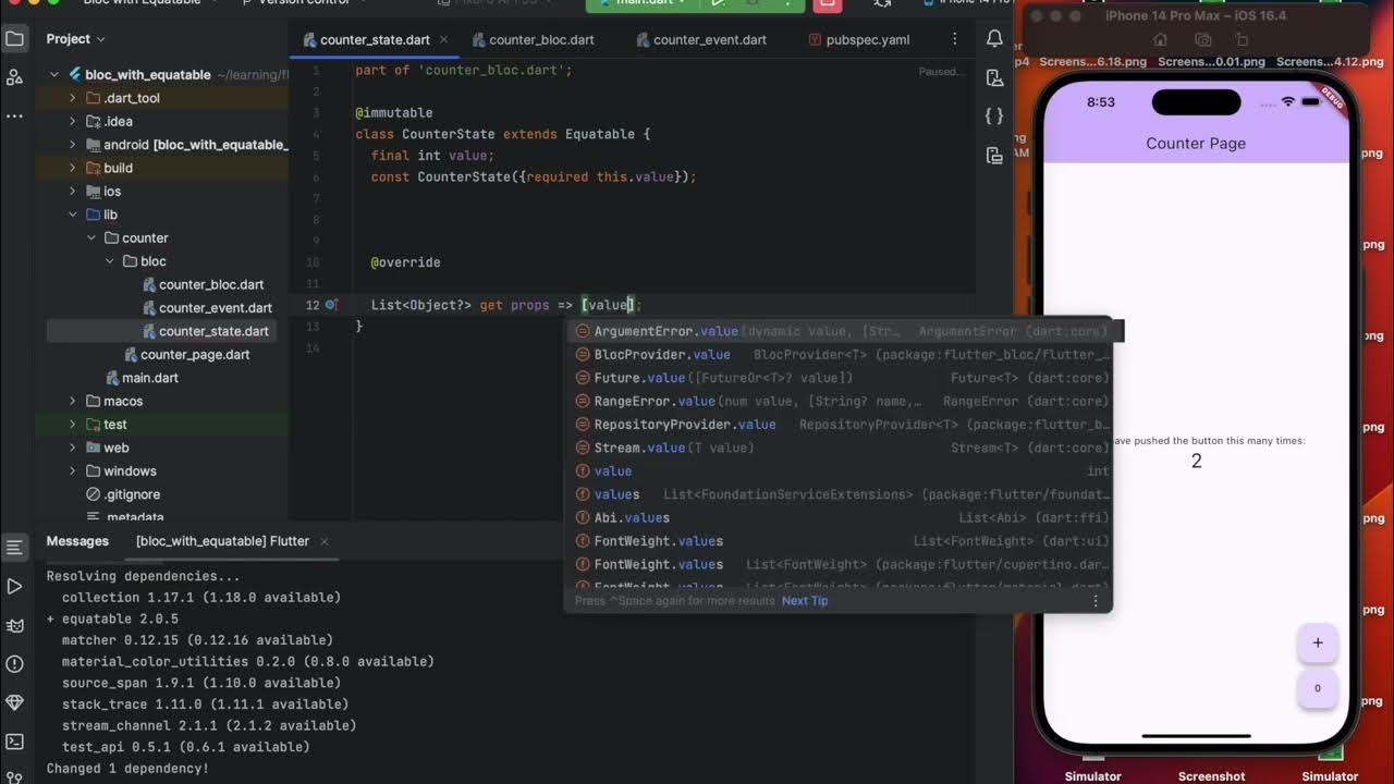 Flutter Why And How To Use Bloc With Equatable Youtube