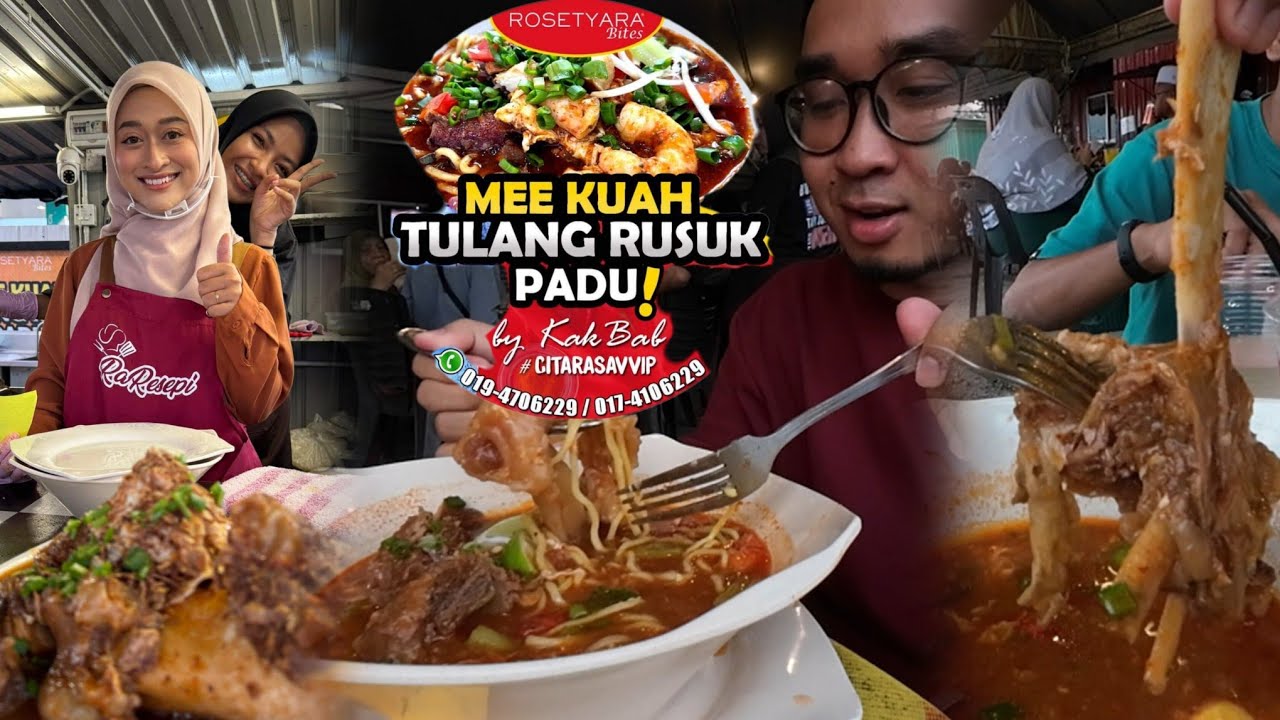Mee Kuah Tulang Rusuk Padu Jitra terpaling padu joe - YouTube