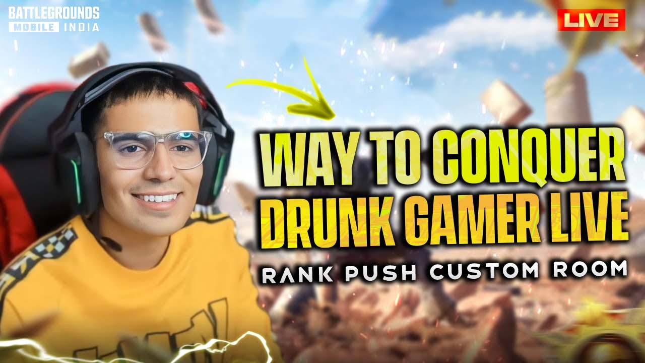 BGMI Rank Push With Subscribers | Drunk Gamer Live - YouTube