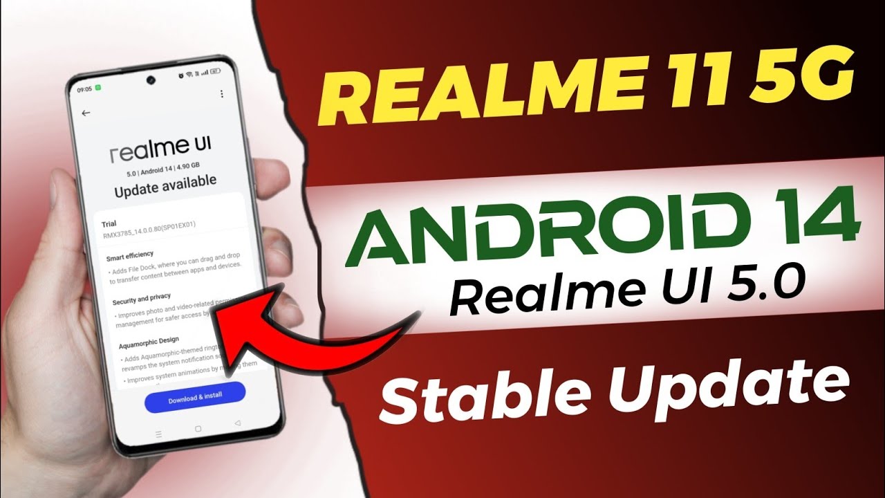 Realme 11 5G Android 14, Realme UI 5.0 Stable Update | Realme 11 5G ...