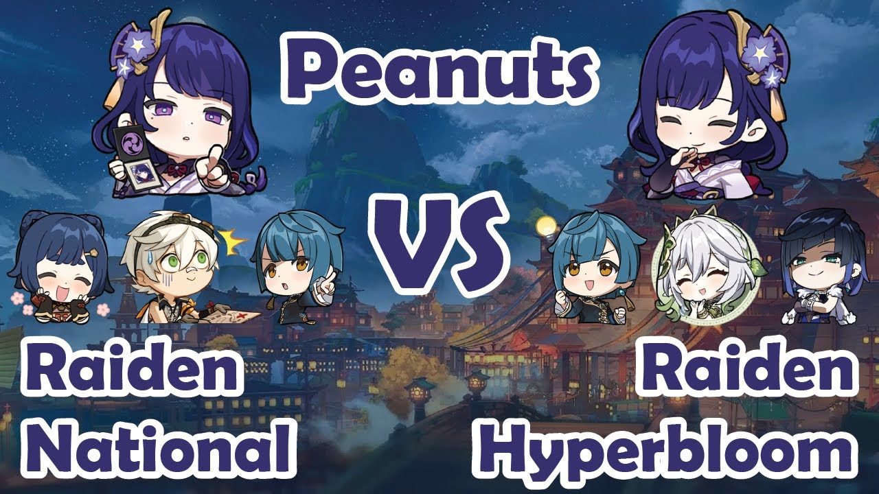 C0 Raiden National vs Raiden Nahida Hyperbloom!! One Rotation Primo ...