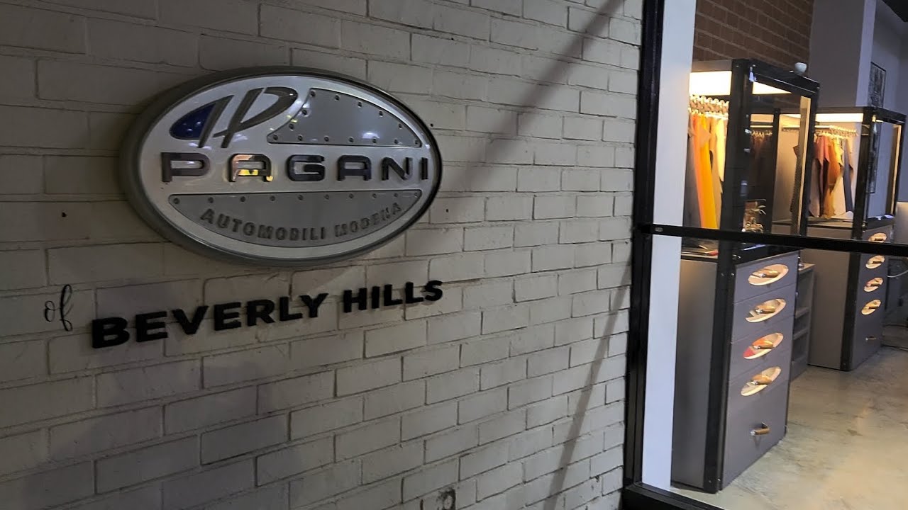 Pagani dealership at Night in Beverly Hills 🔥 - YouTube