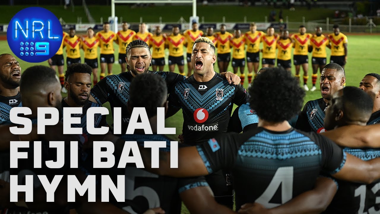 All the emotions of Fiji Bati’s Pre Match Hymn: 2024 Pacific ...