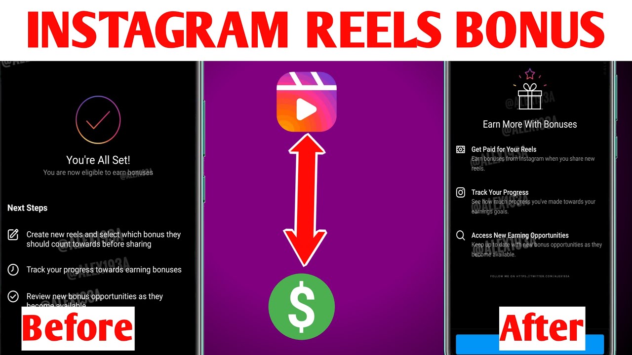 How To Enable Instagram Reels Bonus, Instagram Bonus Kaise Milenga ...