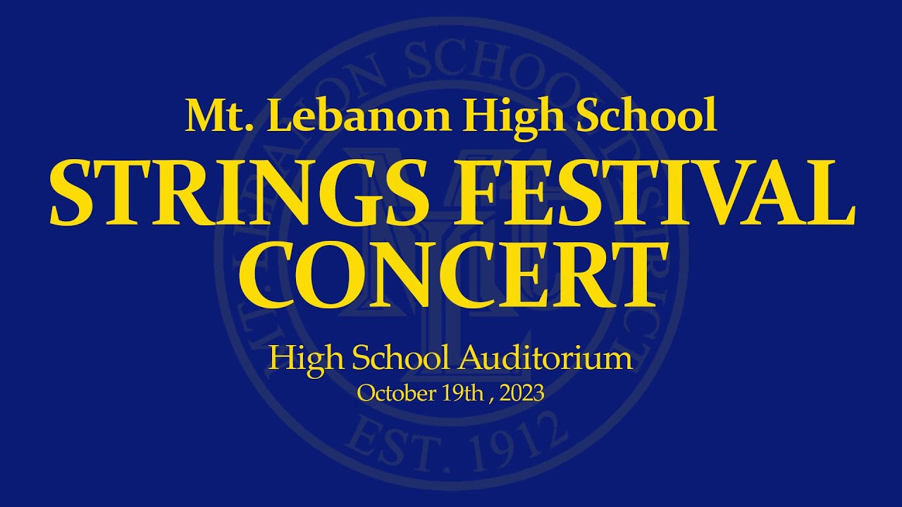 High School Strings Festival - October 19th, 2023 - YouTube