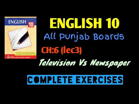 English Class10th Unit 6 ! Television VS Newspapers (Lecture 3 ...