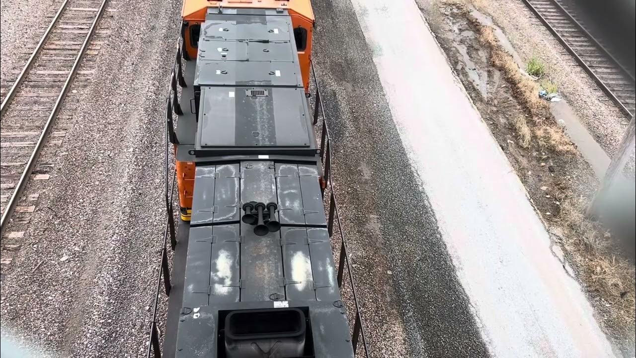 BNSF H-STLTUL Idling in the Springfield Missouri Rail Yard Part 1 - YouTube