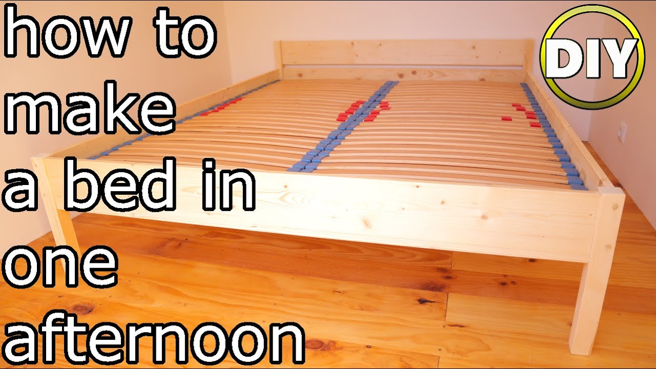 Make a Quick Simple Beautiful Wooden Bed (S1 Ep48) - YouTube