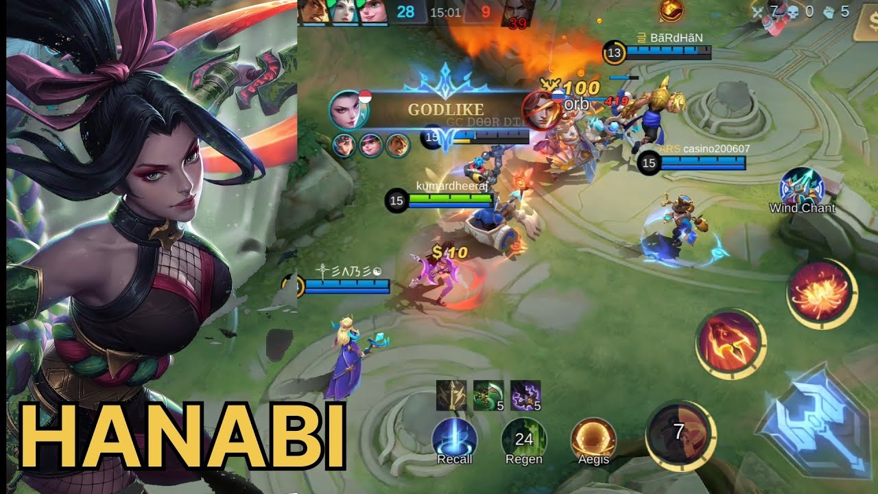 HANABI II MOBILE LEGEND II MVP II LEGENDARY - YouTube