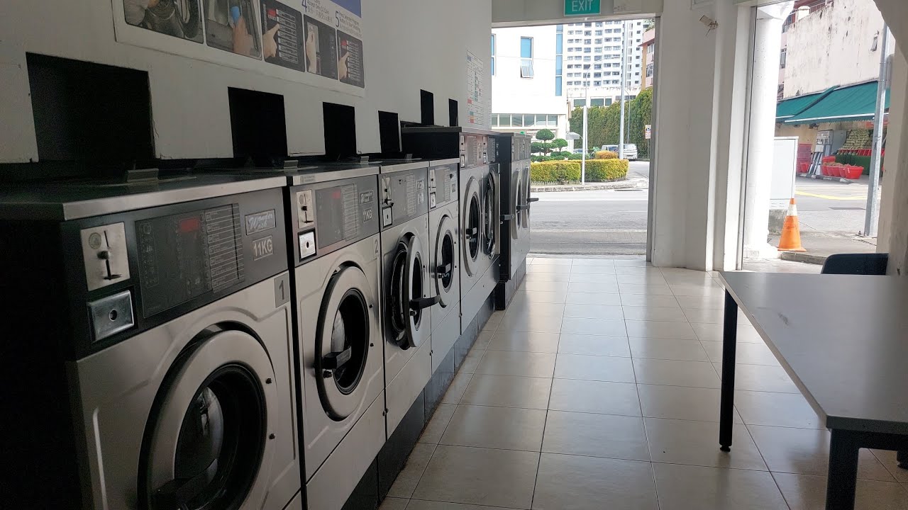 Wonder Wash Coin Laundry, Singapore - YouTube