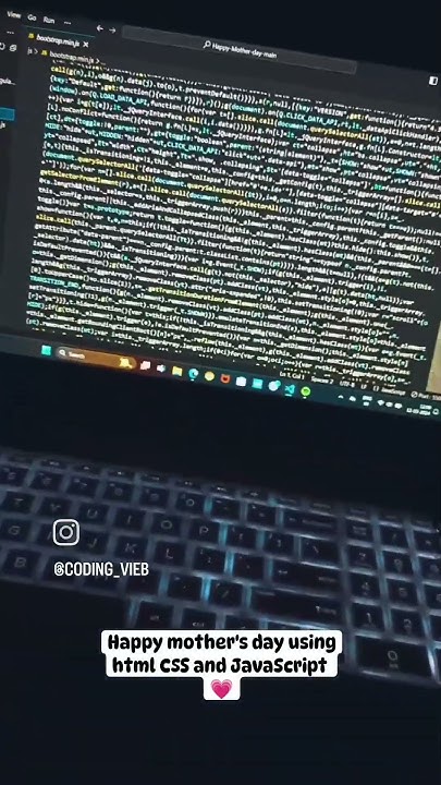 Mothers Day Wishing Using Html Css And Javascript Html Coding Htmlcss Shortvideo Youtube 8684