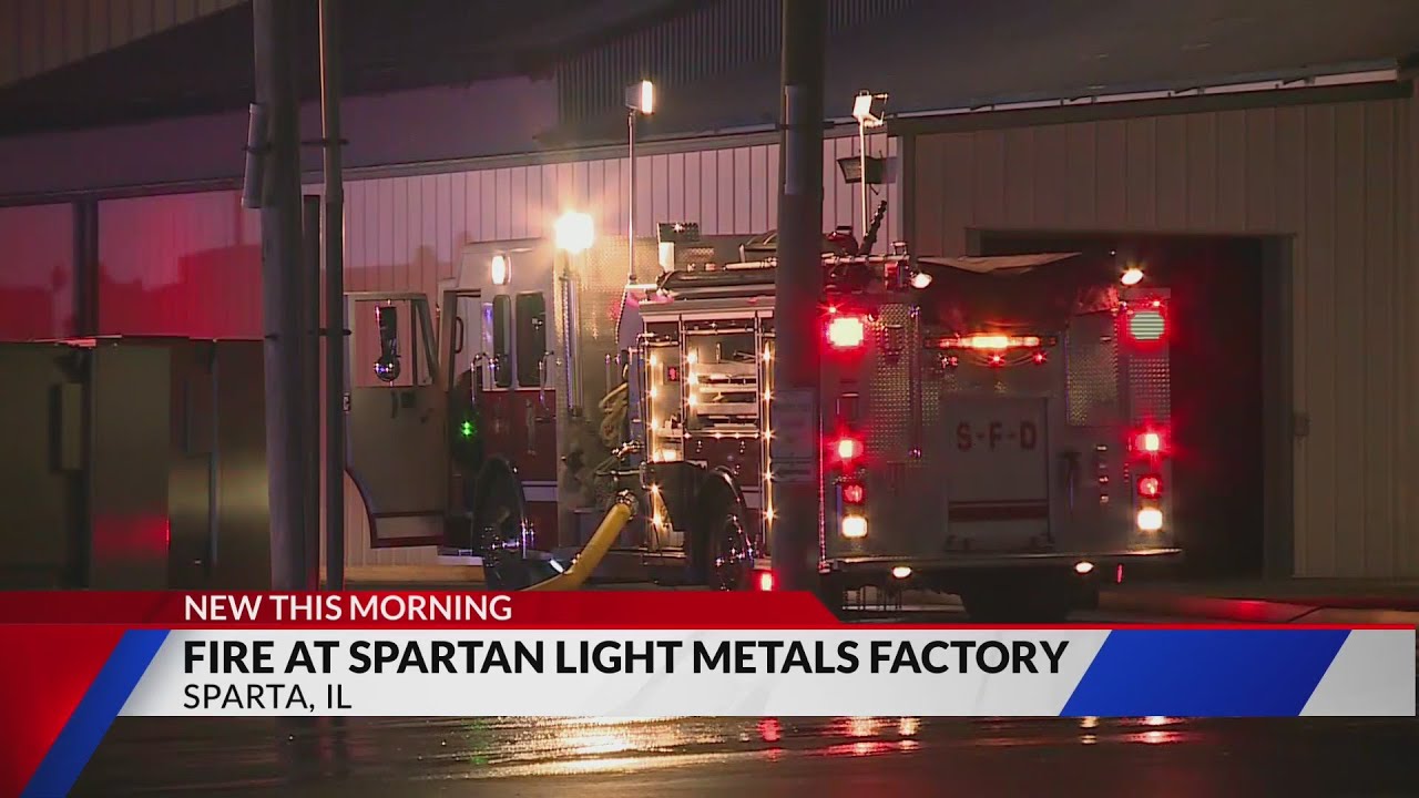 Crews respond to fire at Spartan, Illinois metals factory - YouTube