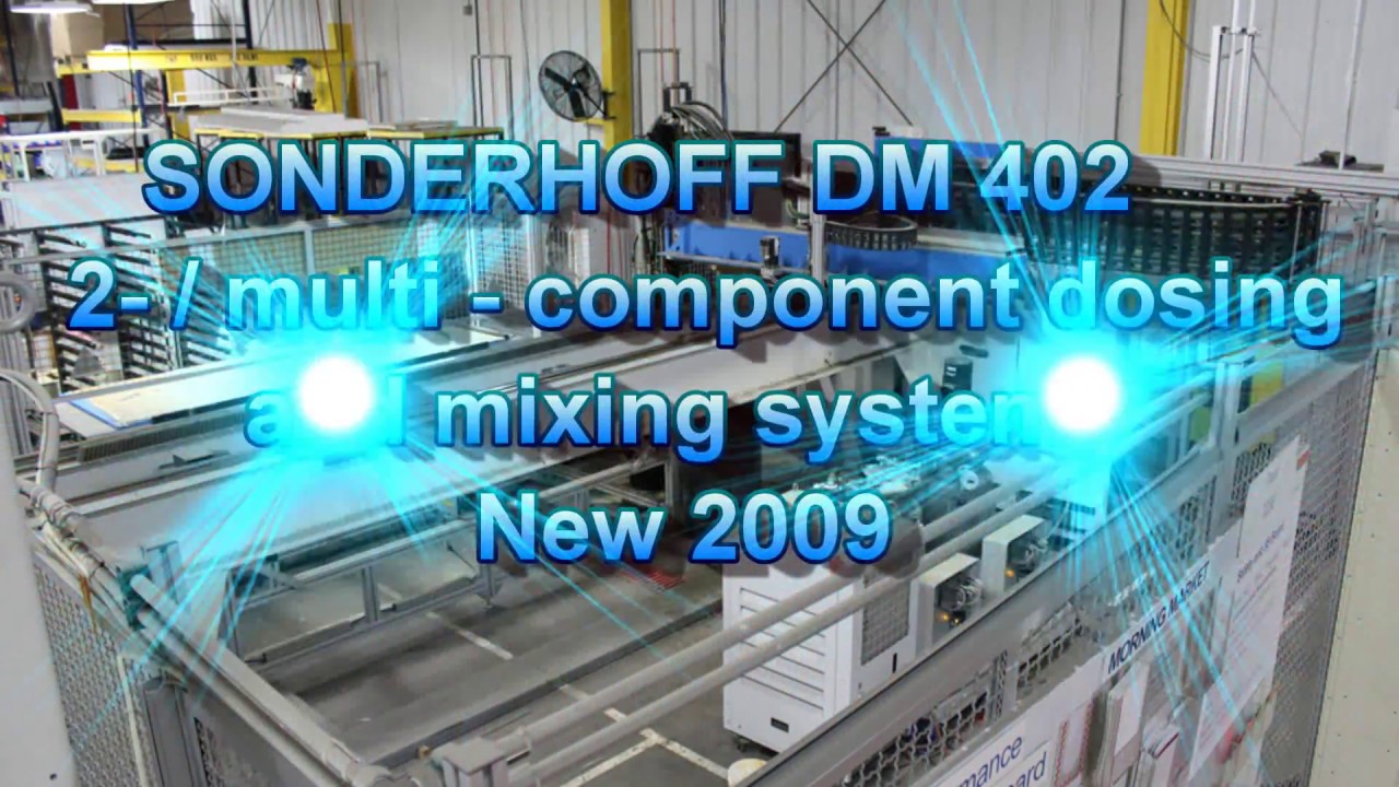 Sonderhoff Model DM 402 multi-component dosing and mixing ma - YouTube
