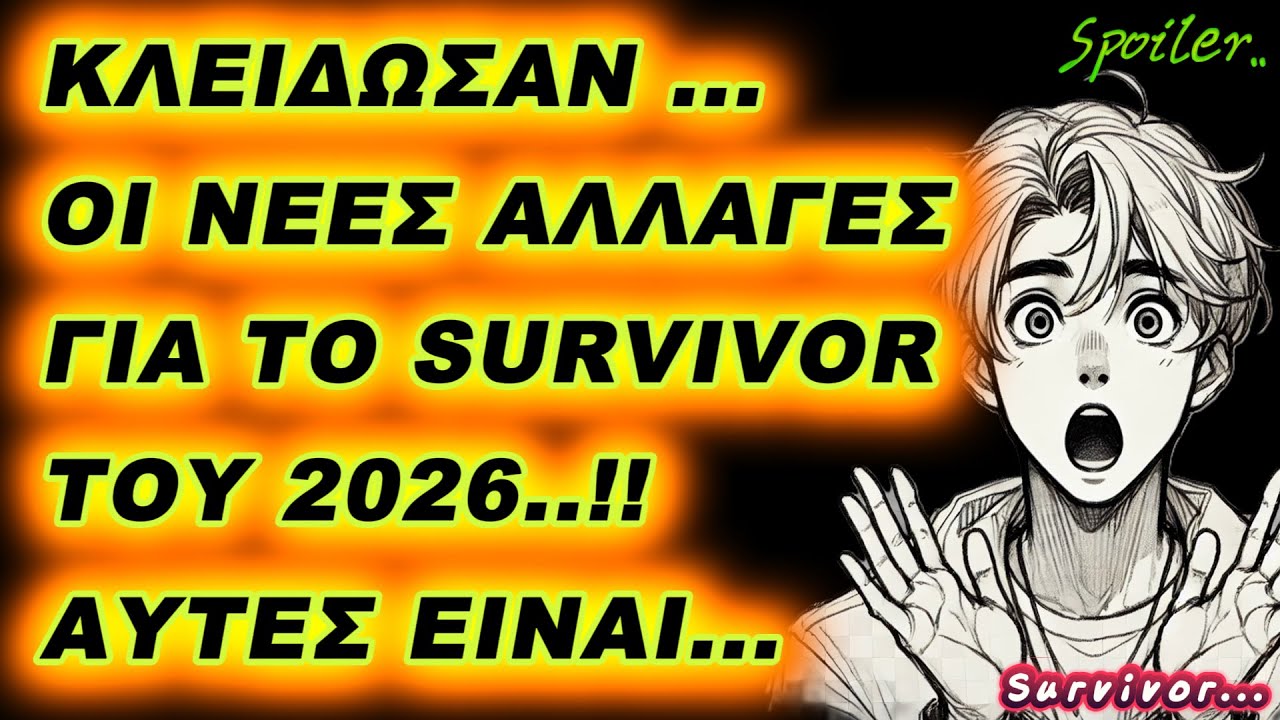 Survivor - ΚΛΕΙΔΩΣΑΝ ΟΙ ΝΕΕΣ ΑΛΛΑΓΕΣ ΓΙΑ ΤΟ SURVIVOR ΤΟΥ 2026 !!! ΑΥΤΕΣ ...