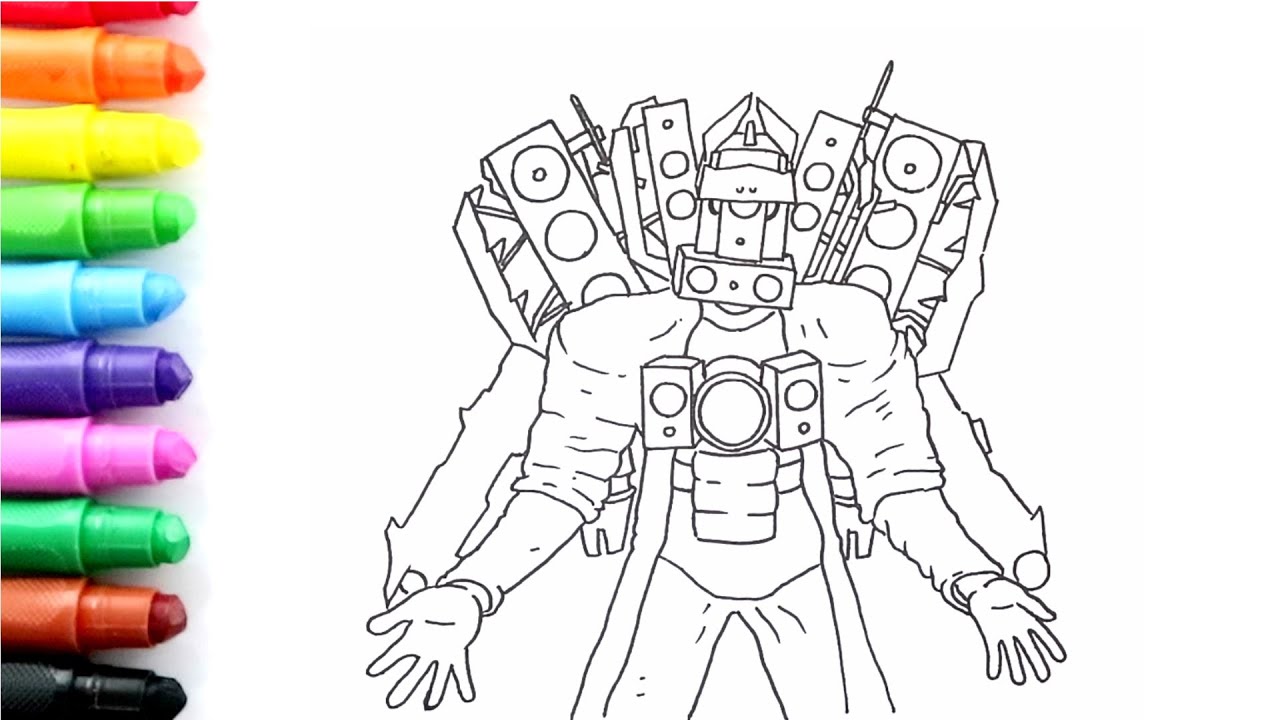 How To DRAW UPGRADED TITAN SPEAKERMAN In SKIBIDI INVASION 25 ...