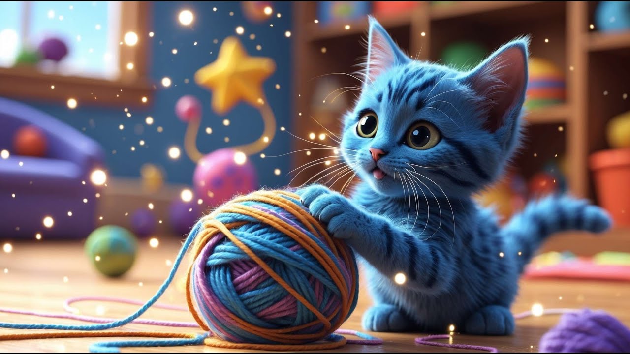 El Gatito Azul Travieso | Canción infantil educativa en español - YouTube