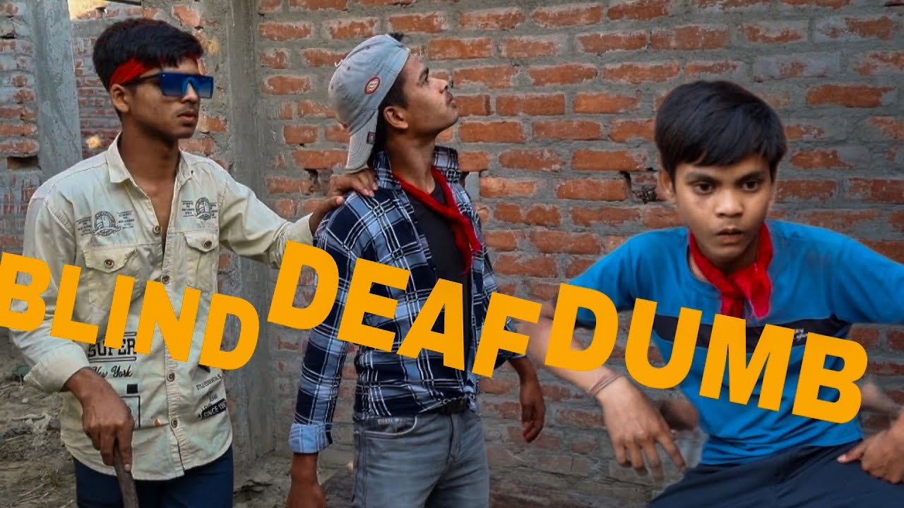 Comedy dumb blind deaf MishamZone khatrnak comedy#viral#trending# ...