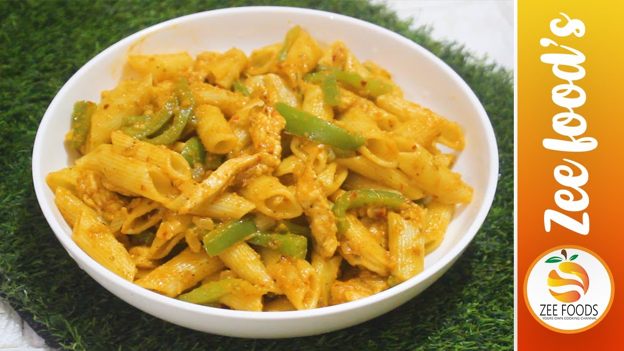 Spicy Chicken Pasta Recipe By Zee Foods - YouTube