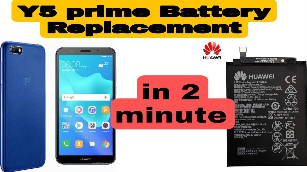 How to Change Battery Y5 prime 2018|Battery Replacement|Huawei - YouTube