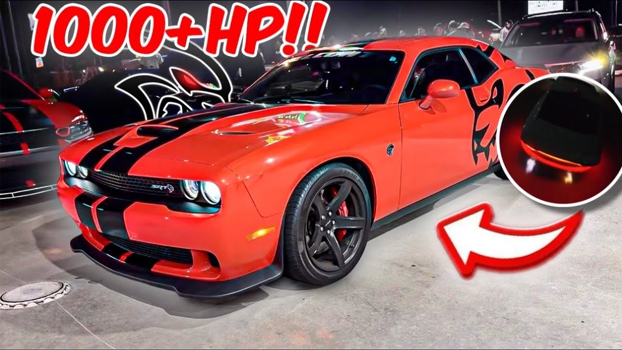 HE LET ME DRIVE HIS 1000+HP FLAME TUNED HELLCAT AT THE CAR MEET…… - YouTube