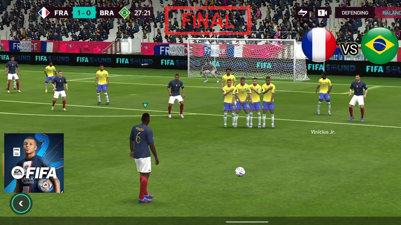 FIFA Mobile game play world cup final highlights match [Brazil vs ...