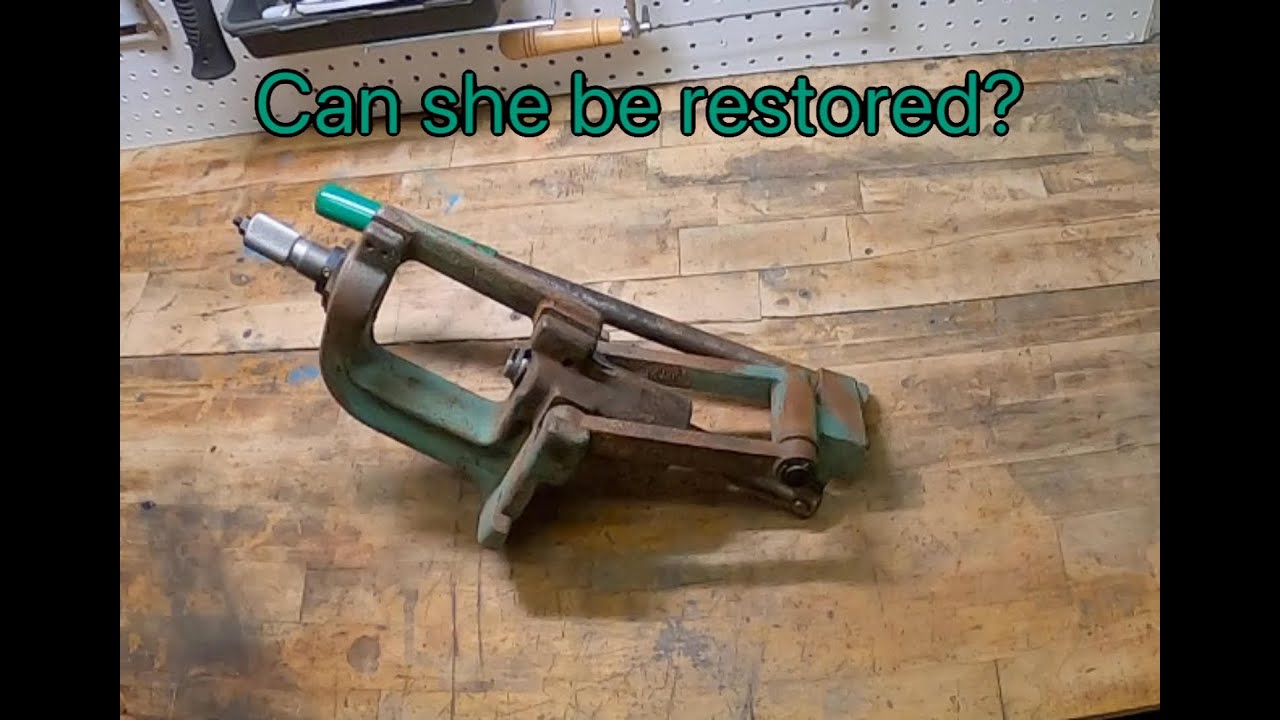 Rusty Reloading Press Restoration - YouTube