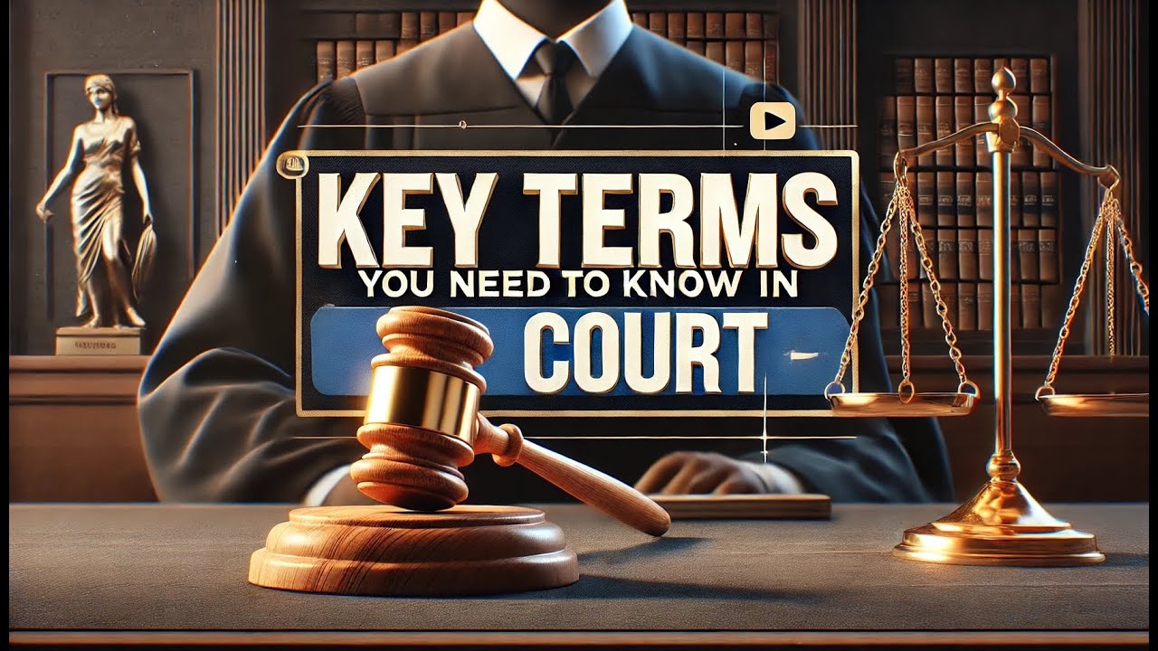 Key Courtroom Terms You Must Know Before Trial! | Courts & Law - YouTube