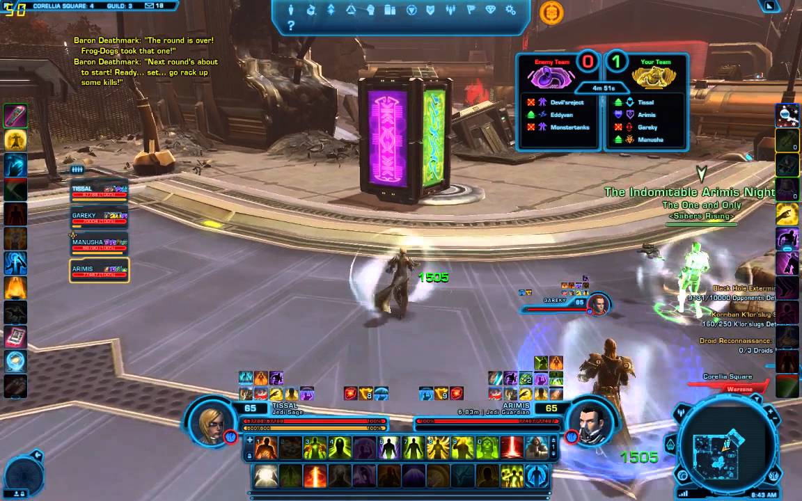 How to SWTOR: Sage Healer PVP 4 vs 3 - YouTube