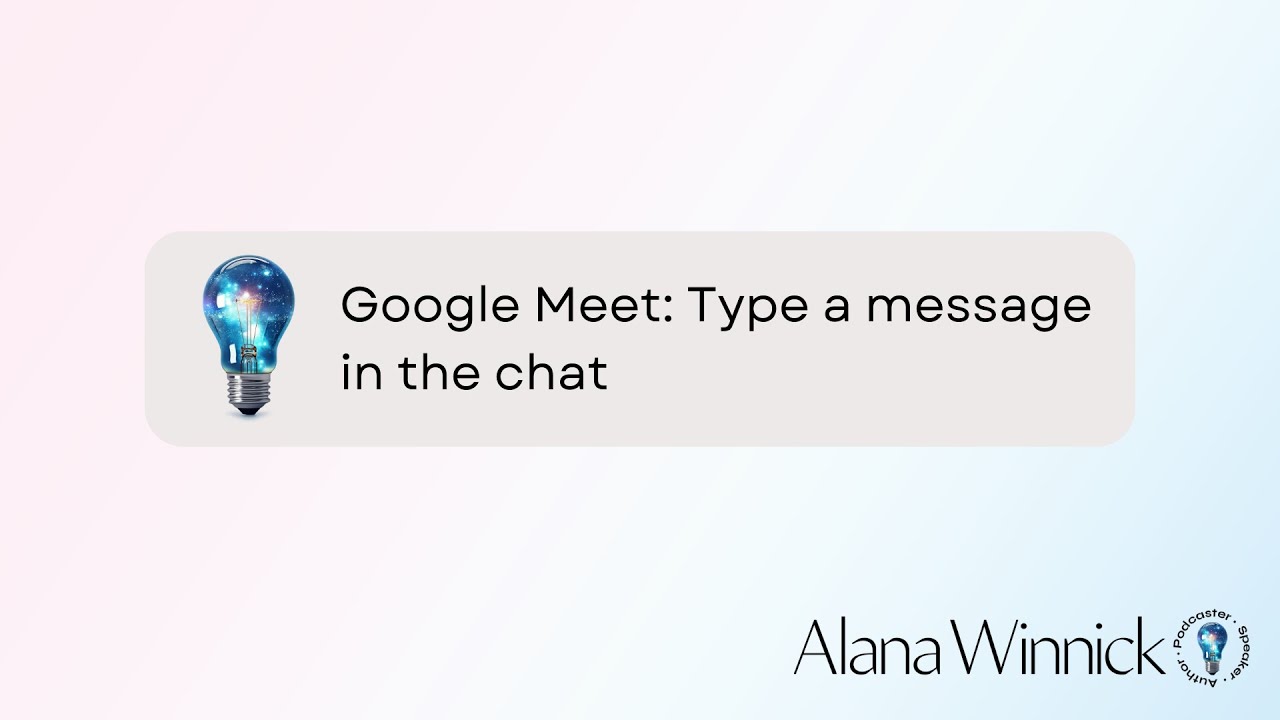 Google Meet: Type a message in the chat - YouTube