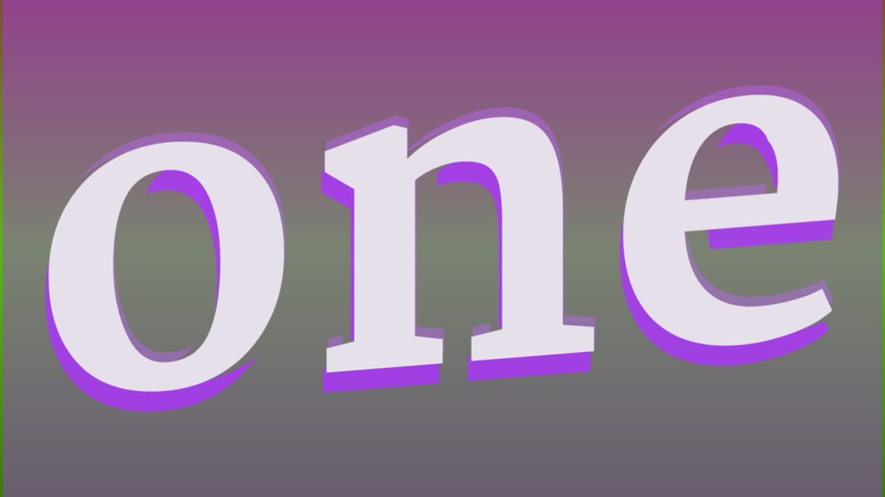 ONE pronunciation • How to pronounce ONE - YouTube