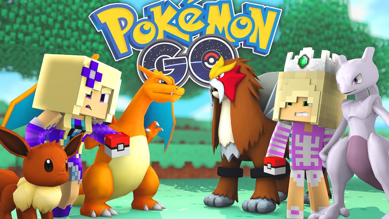 Minecraft Pokemon Go - BABY ANGEL DEFEATS ANOTHER POKEMON TRAINER ...