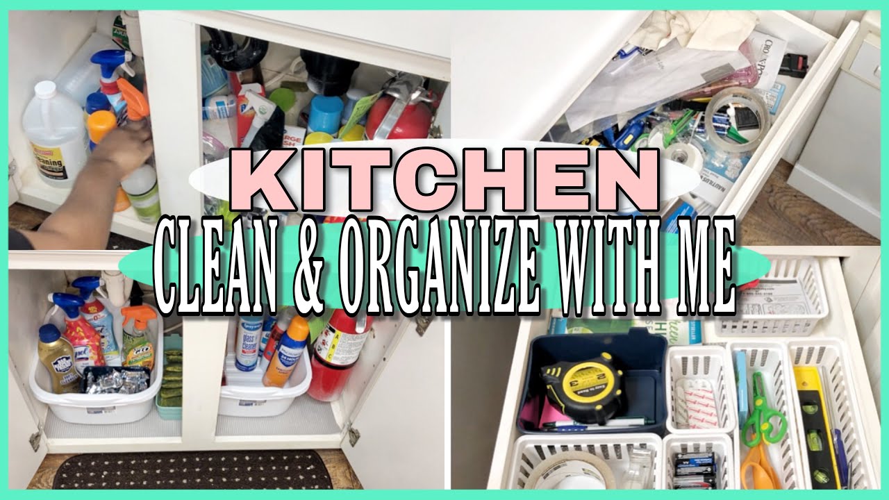 WALMART KITCHEN ORGANIZATION | CLEAN AND ORGANIZE WITH ME - YouTube