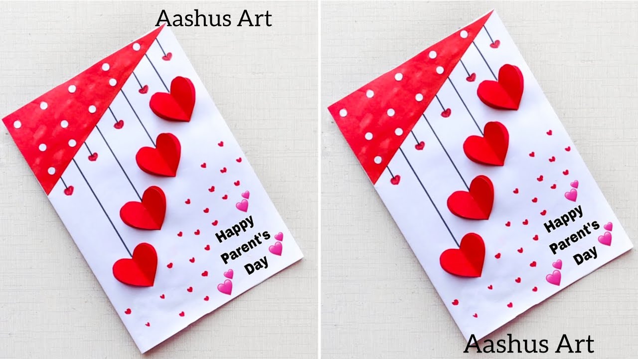 Parents day card making handmade/Easy and Beautiful Card for Parents ...