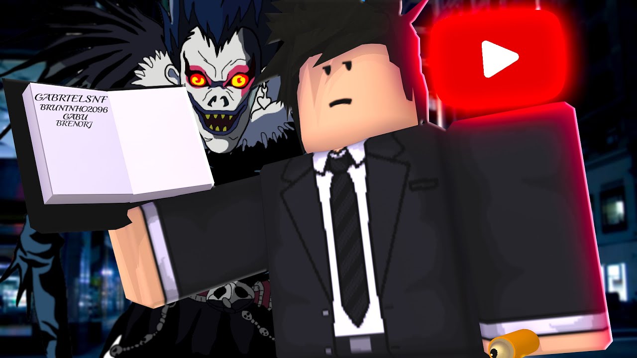 YOUTUBERS NO DEATH NOTE DO ROBLOX !! ‹BREN0RJ› - YouTube