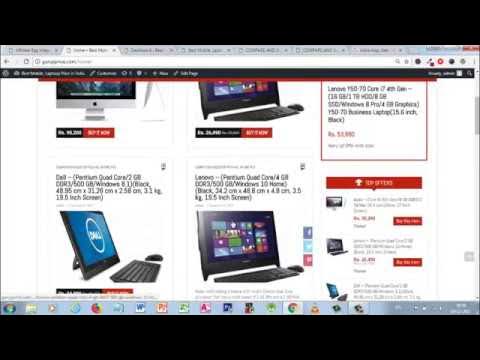 How to make Price compare website with WordPress | arunmaurya.net - YouTube