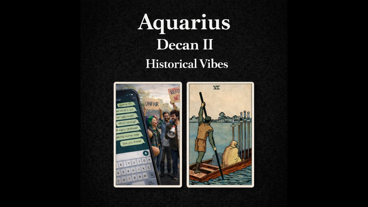 Aquarius Decan II - 6 of Swords Historical Patterns - YouTube