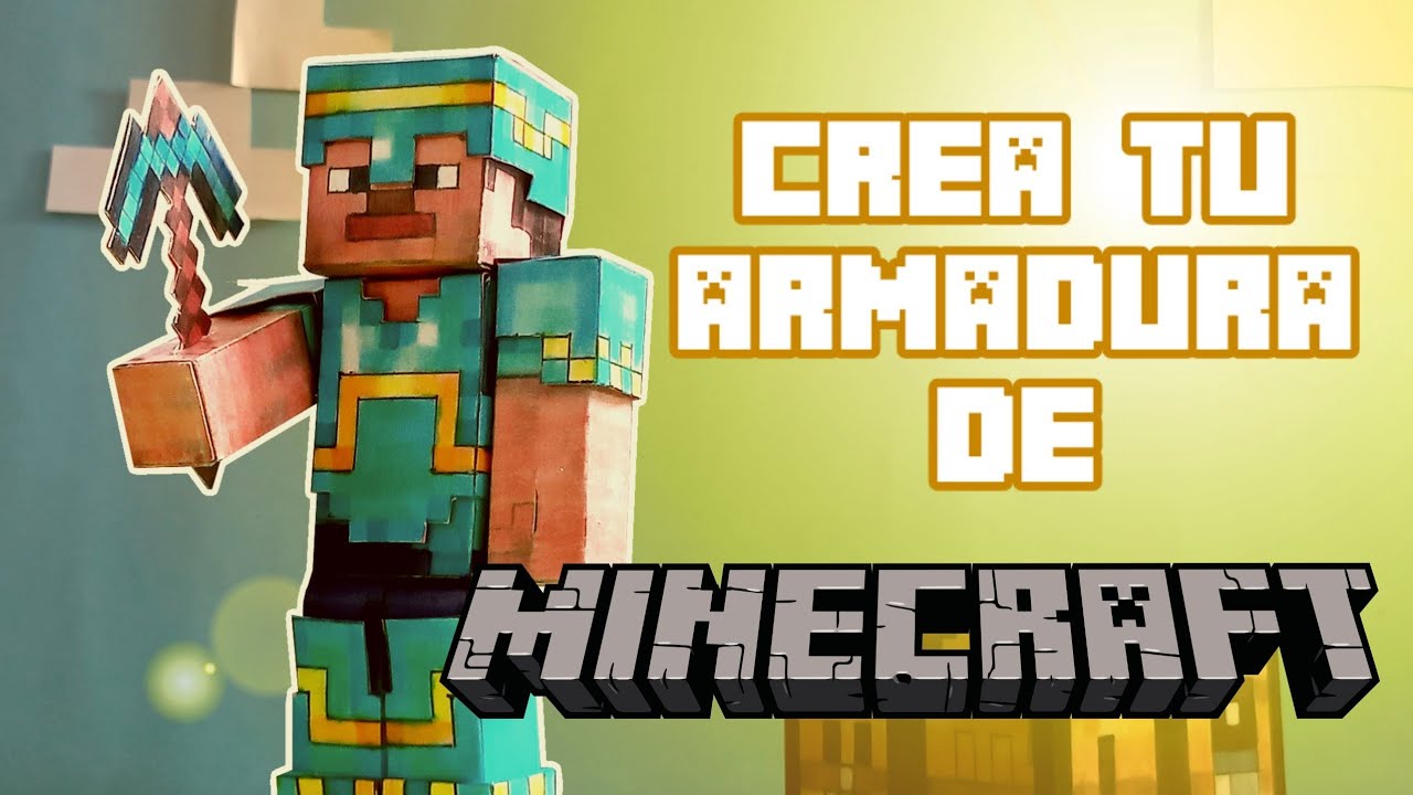 ️ Cómo hacer ARMADURAS de MINECRAFT - Minecraft Papercraft - YouTube