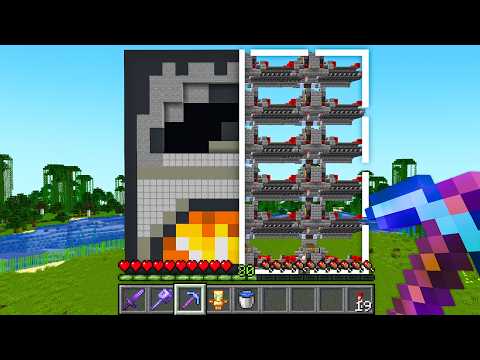 ZBUDOWAŁEM NAJWIĘKSZY DZIAŁAJĄCY PIEC na SURVIVALU w MINECRAFT!