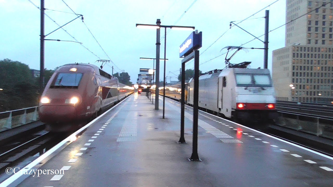 HSL-treinen rijden door Amsterdam Lelylaan! #Hogesnelheidslijn - YouTube